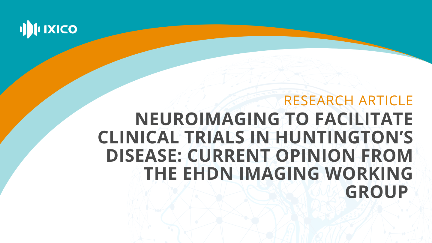 Neuroimaging to Facilitate Clinical Trials in Huntington’s Disease ...